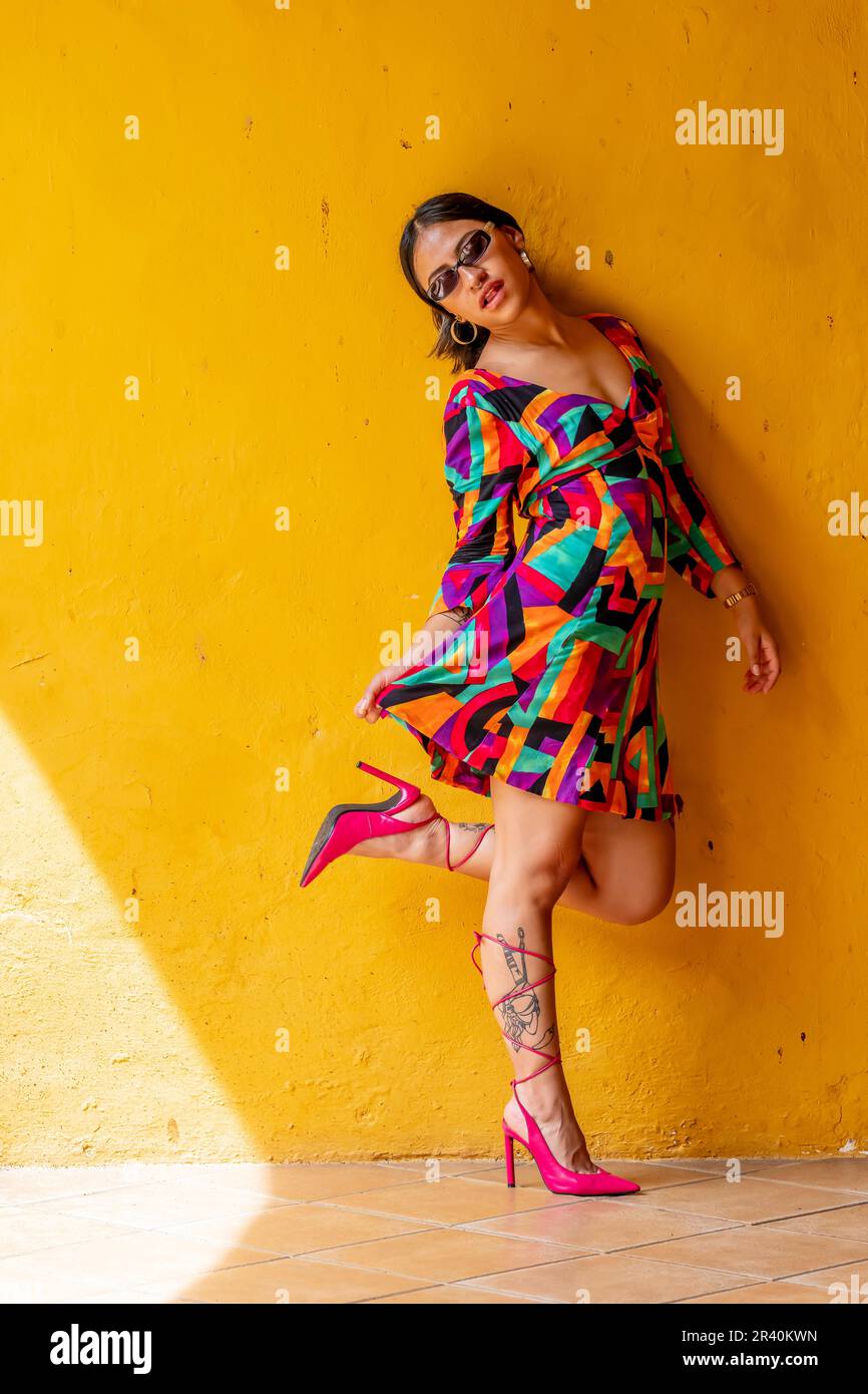 A Lovely Latin Model Enjoys A Day At A Local Spa in Mexico Stock Photo ...