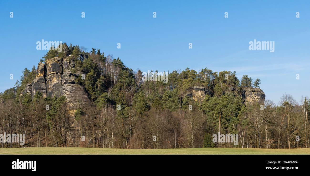 The Rauenstein in Saxon Switzerland 3 Stock Photo - Alamy