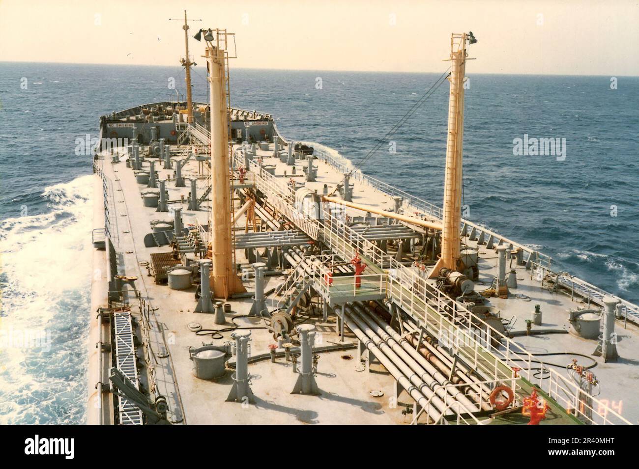 Oil tanker ship, captured in 1984 Stock Photo - Alamy