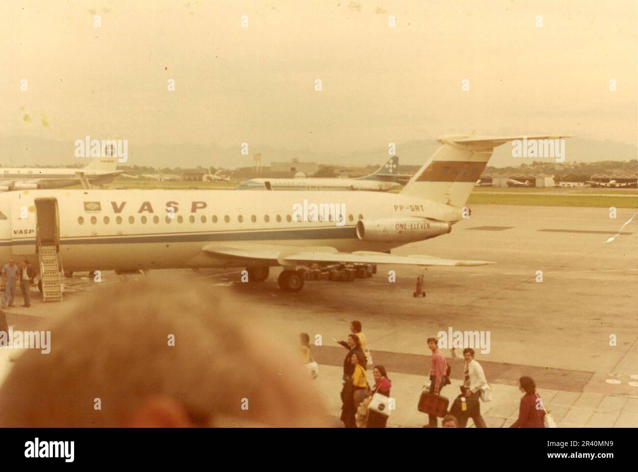 Vasp airliner at Rio de Janeiro's Galeao International Airport ...