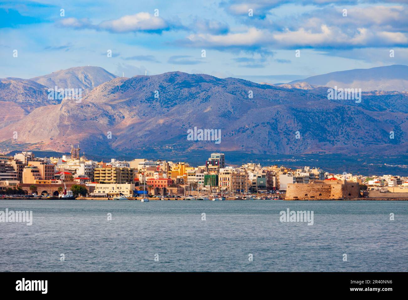 Port in the Harbor of Heraklion in the centre of Heraklion or Iraklion ...