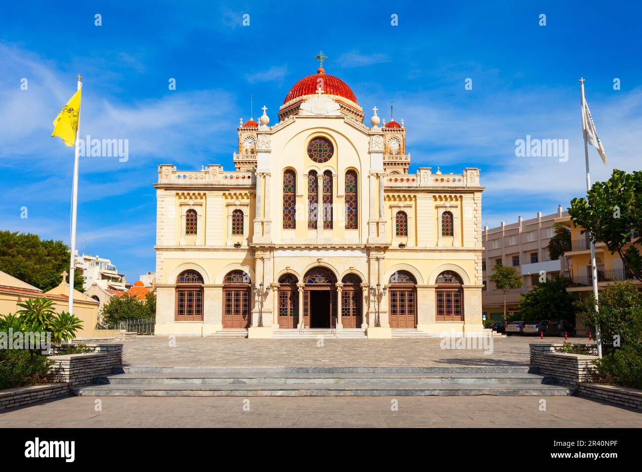The Agios Minas Cathedral is a Greek Orthodox Church in Heraklion city ...