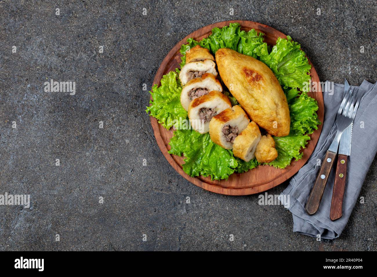 PERUVIAN CHILEAN traditional dish PAPA RELLENA meat stuffed mashed ...