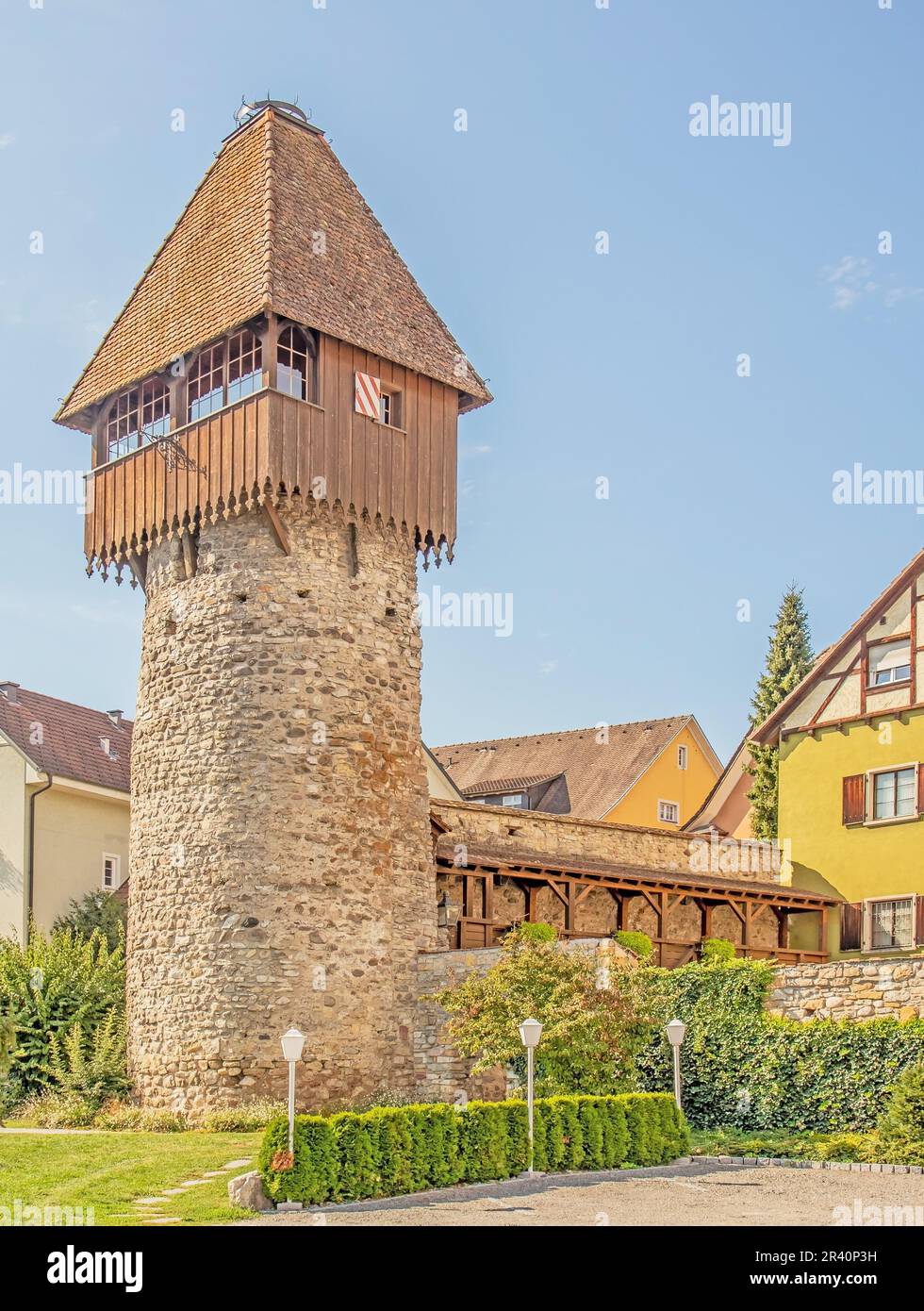 Stork Tower Tiengen, Waldshut-Tiengen Stock Photo - Alamy