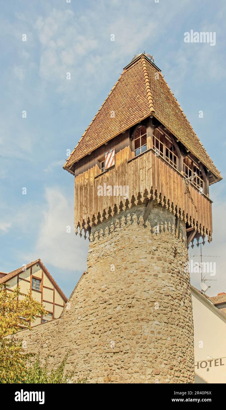 Stork Tower Tiengen, Waldshut-Tiengen Stock Photo - Alamy