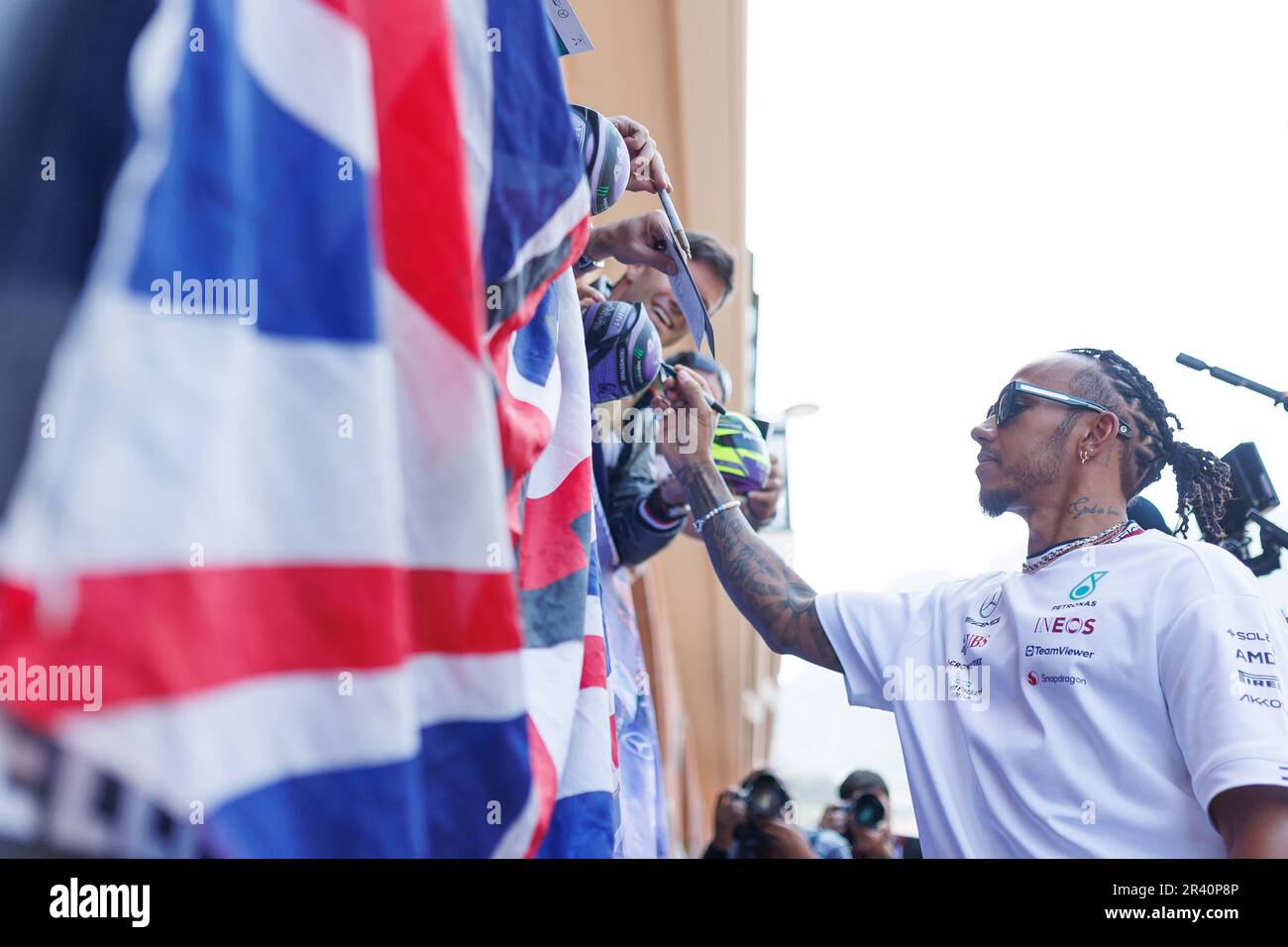 Monte-Carlo, Monaco. 25 May, 2023. Lewis Hamilton of England and ...