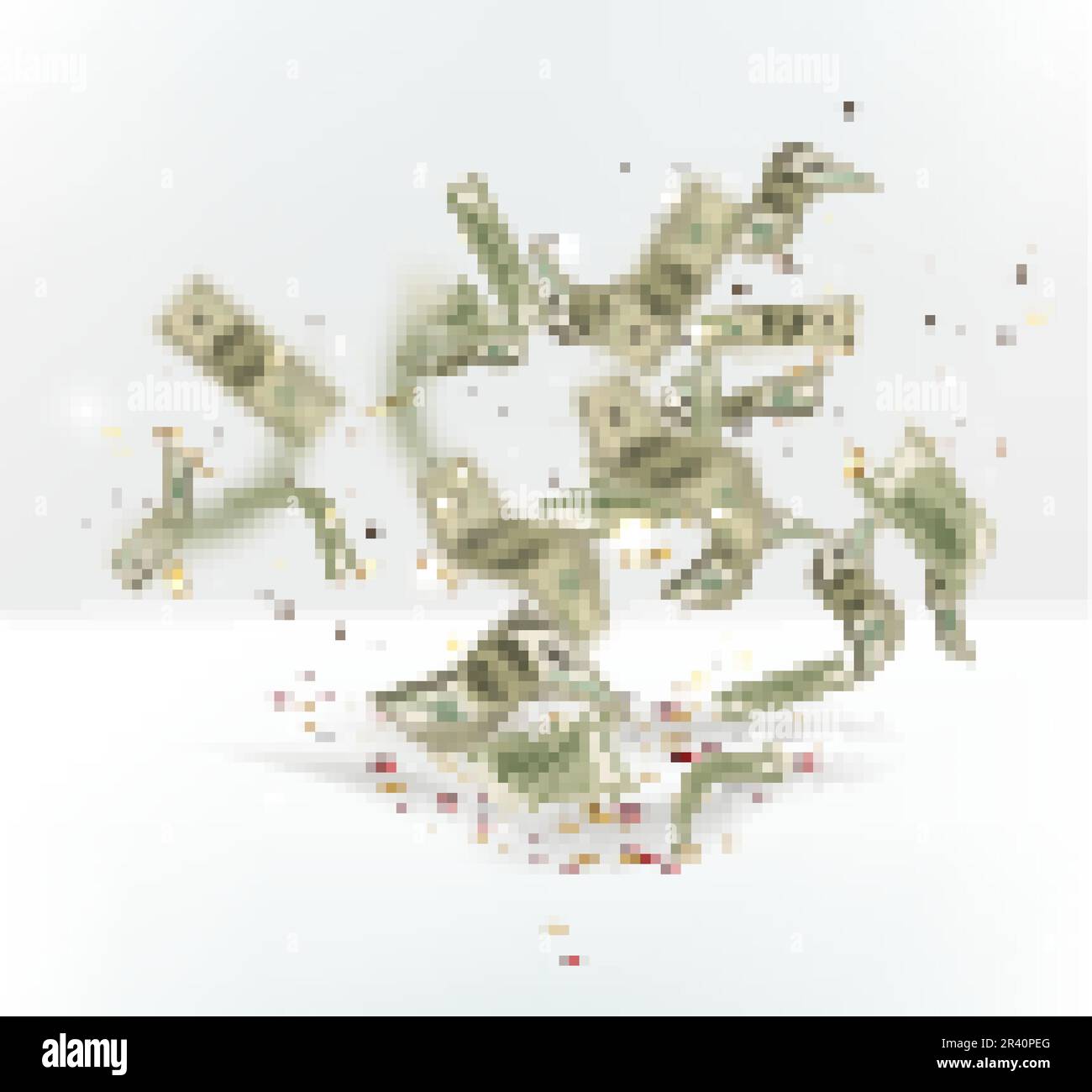 Falling Dollars. Wealth and Success Background. Money. Vector ...