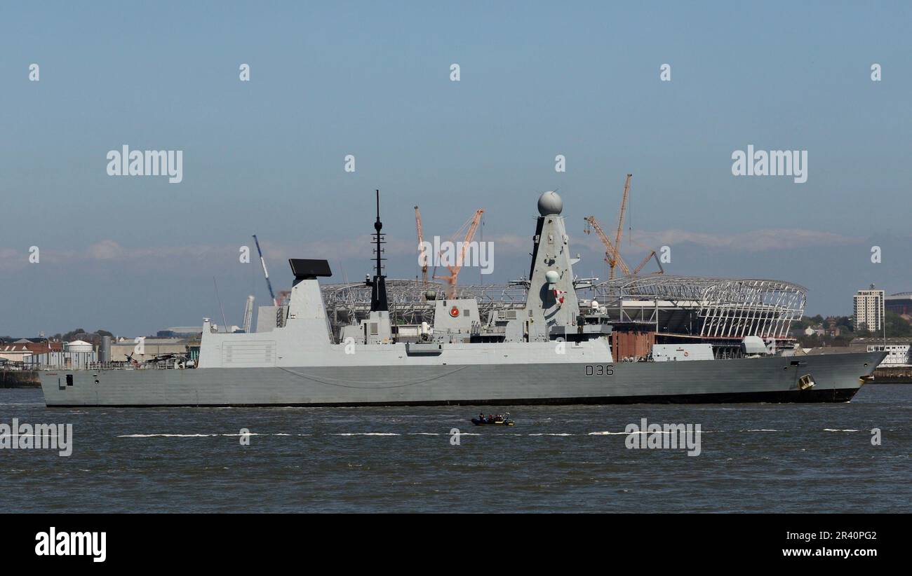 Liverpool, United Kingdom. 24th May, 2023. HMS Defender and The French ...