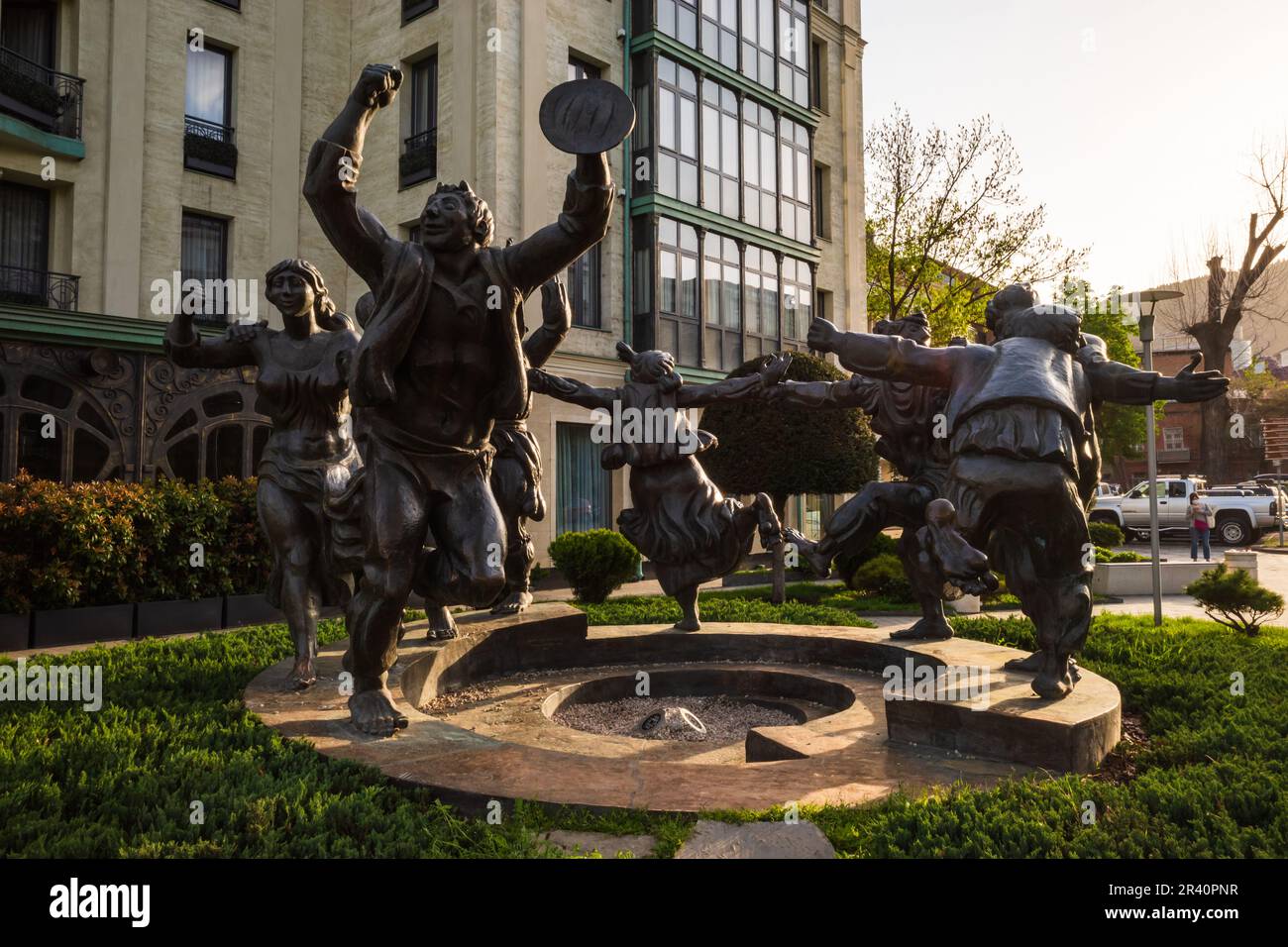 Statue on the street in the city of Tbilisi. Georgia - may 2023. High ...