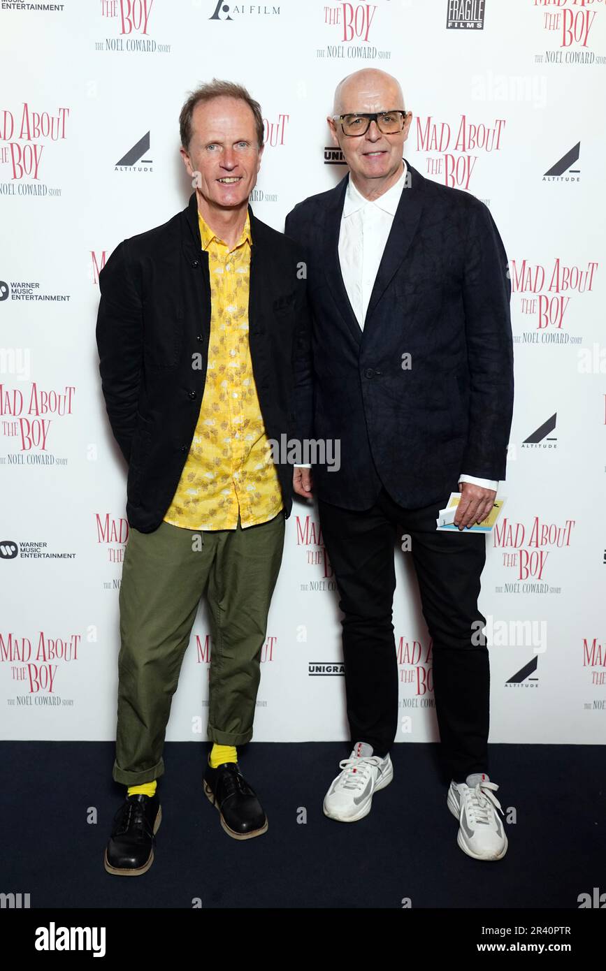 Philip Hoare and Neil Tennant attending the world premiere of Mad About ...