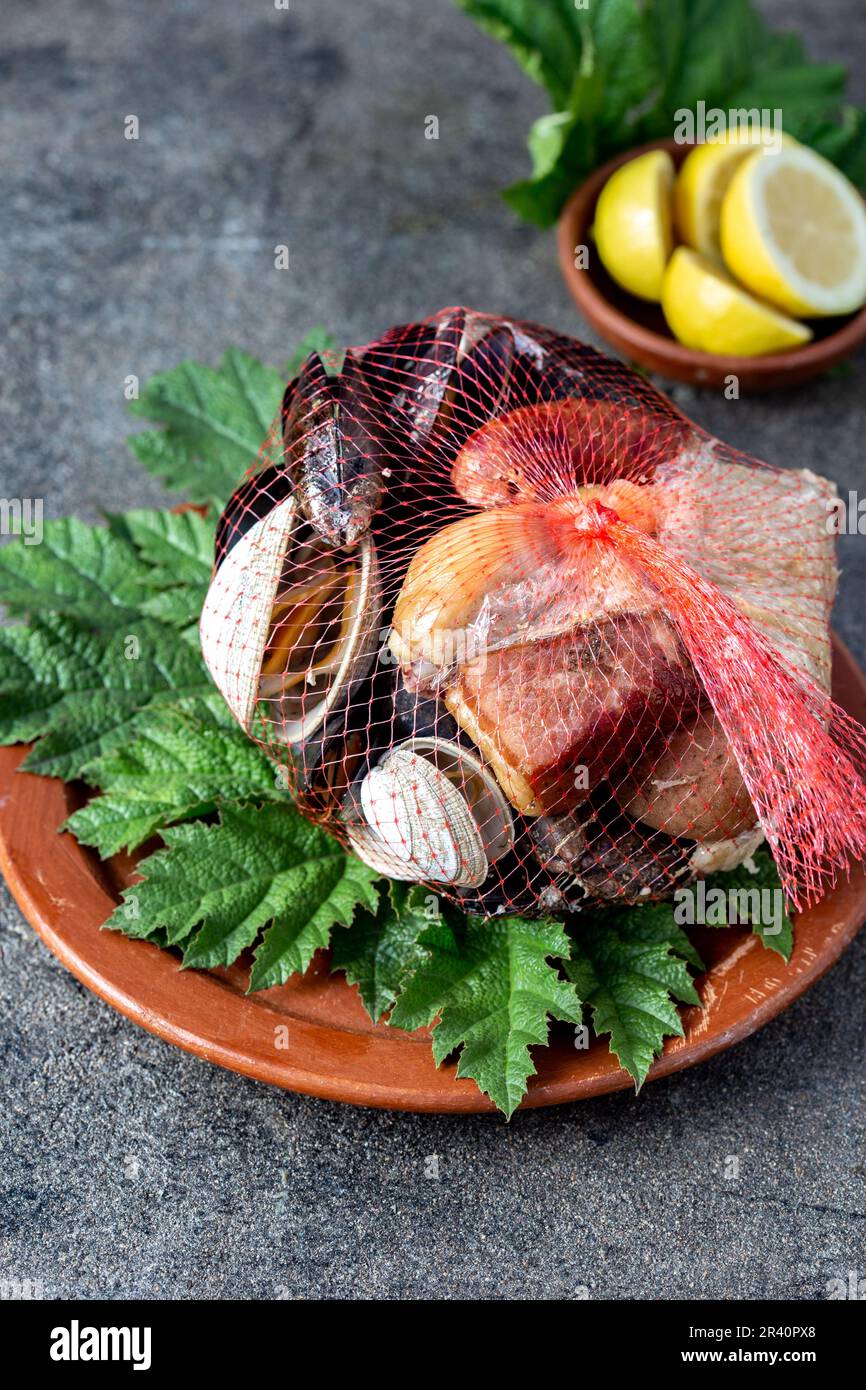 Famous traditional dish of the south of Chile and the Chiloe ...