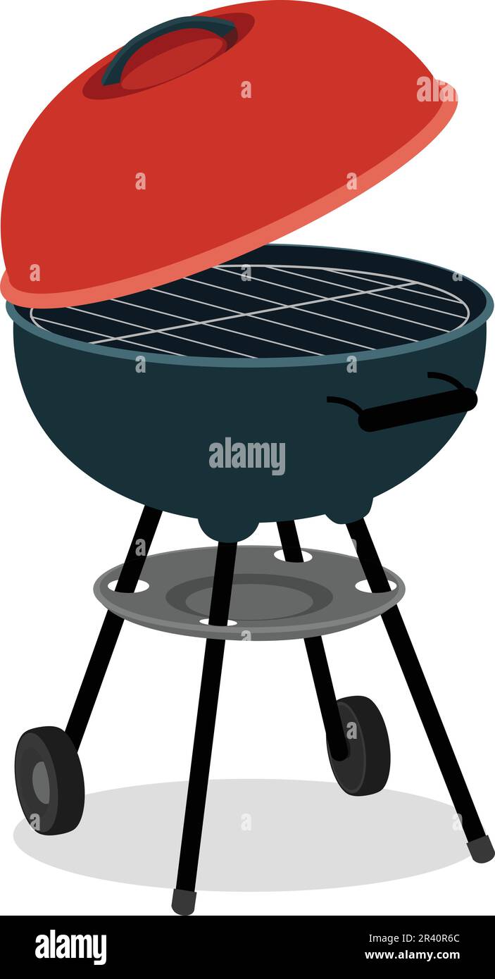 Charcoal round grill Stock Vector Image & Art - Alamy