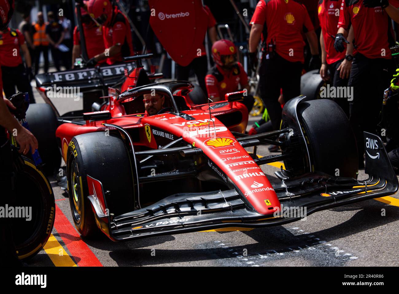 Monte-Carlo, Monaco. 25th May, 2023. Ferrari SF-23, F1 Grand Prix of ...