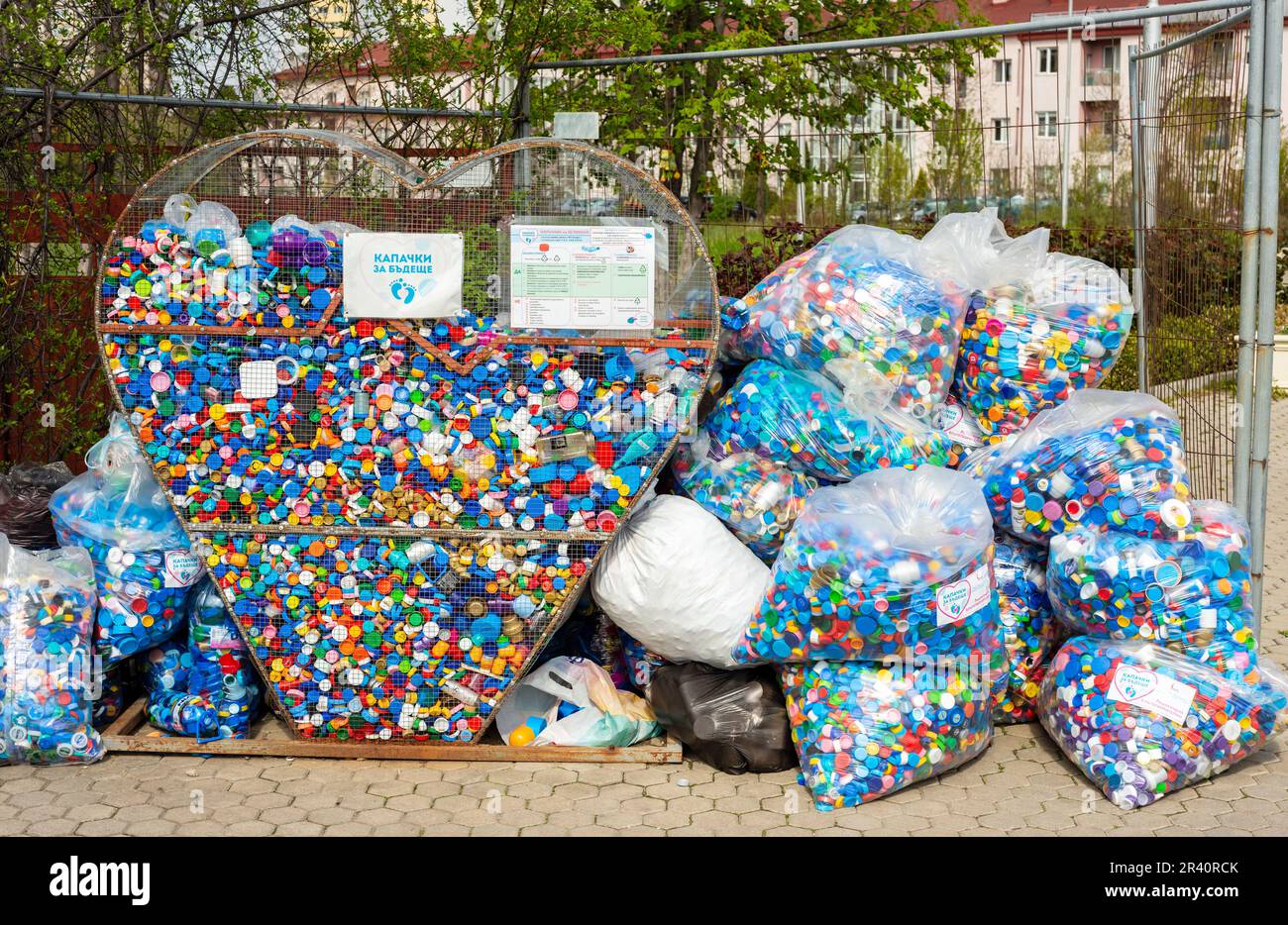 Plastic recycling point hi-res stock photography and images - Alamy