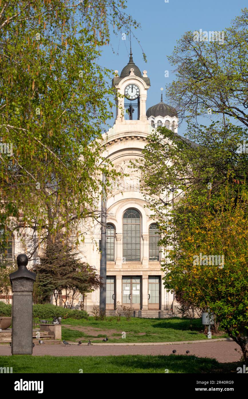 Central Sofia Market Hall is neoclassical architecture style building ...