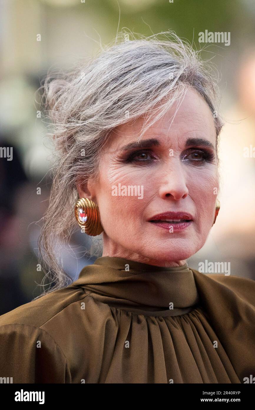 Andie MacDowell poses for photographers upon arrival at the premiere of ...