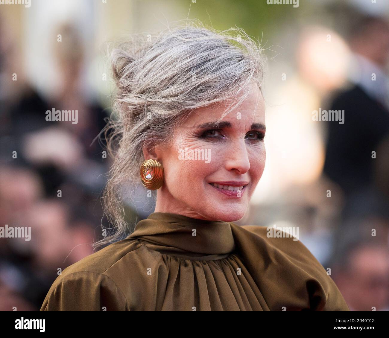 Andie MacDowell poses for photographers upon arrival at the premiere of ...