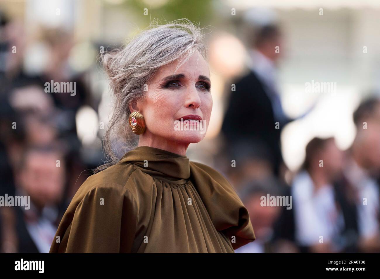 Andie MacDowell poses for photographers upon arrival at the premiere of ...