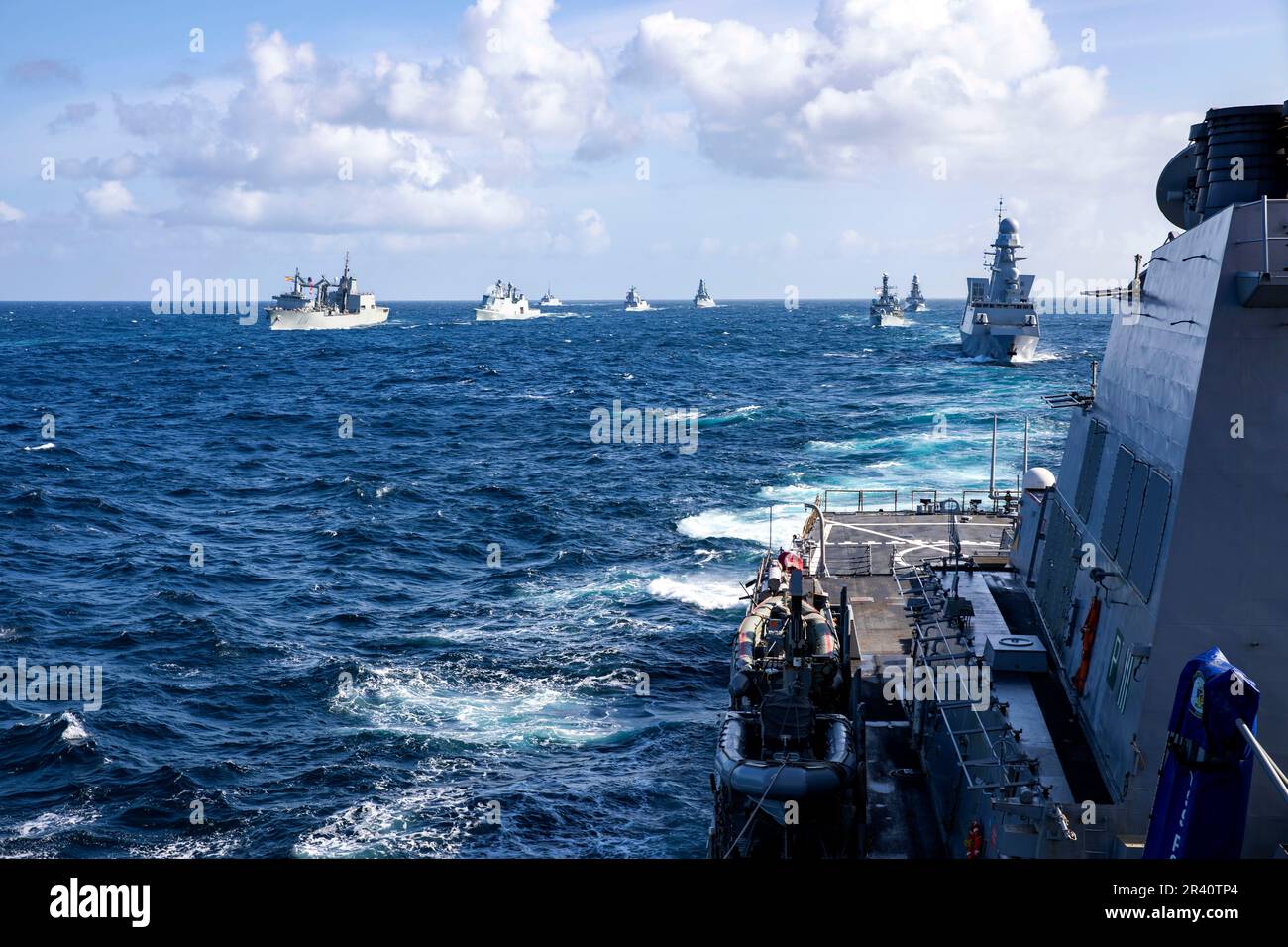 North Atlantic Ocean. 15th May, 2023. The Arleigh Burke-class guided ...