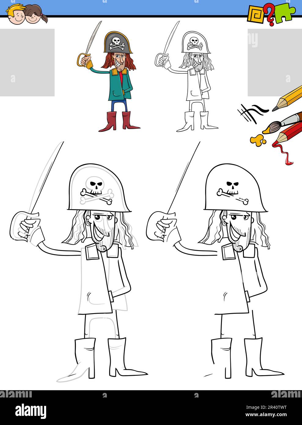 Pirate Drawing For Kids