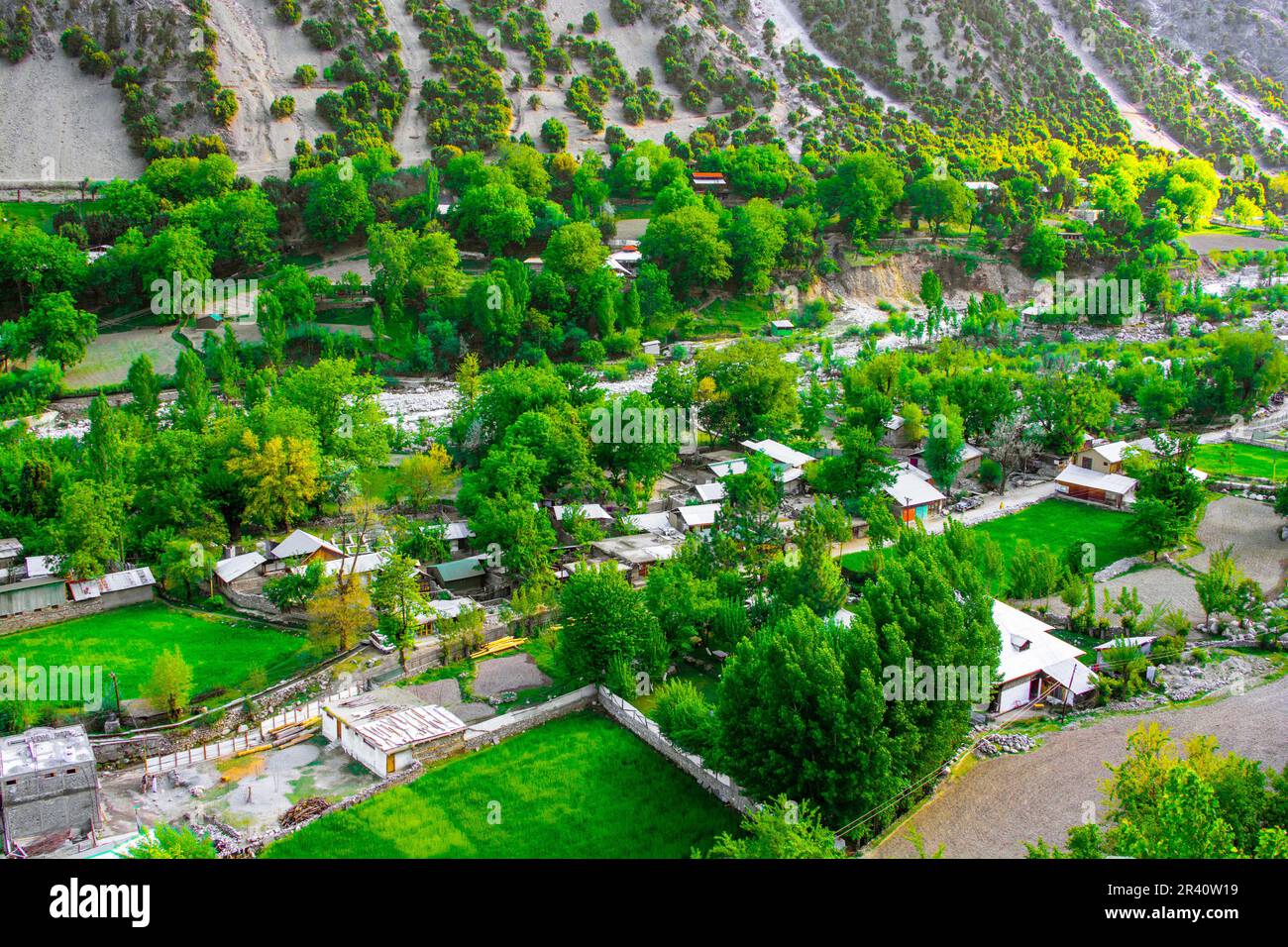 Aerial view hindu kush mountains hi-res stock photography and images ...