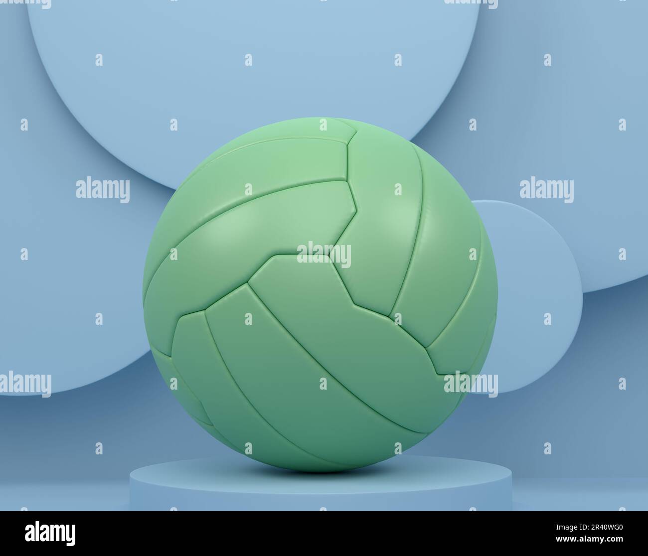 Football ball on cylinder podium with steps on monochrome background ...