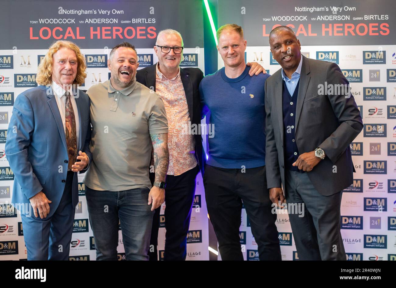 Tony Woodcock, Andy Reid, Gary Birtles, Alan Tate and Viv Anderson ...