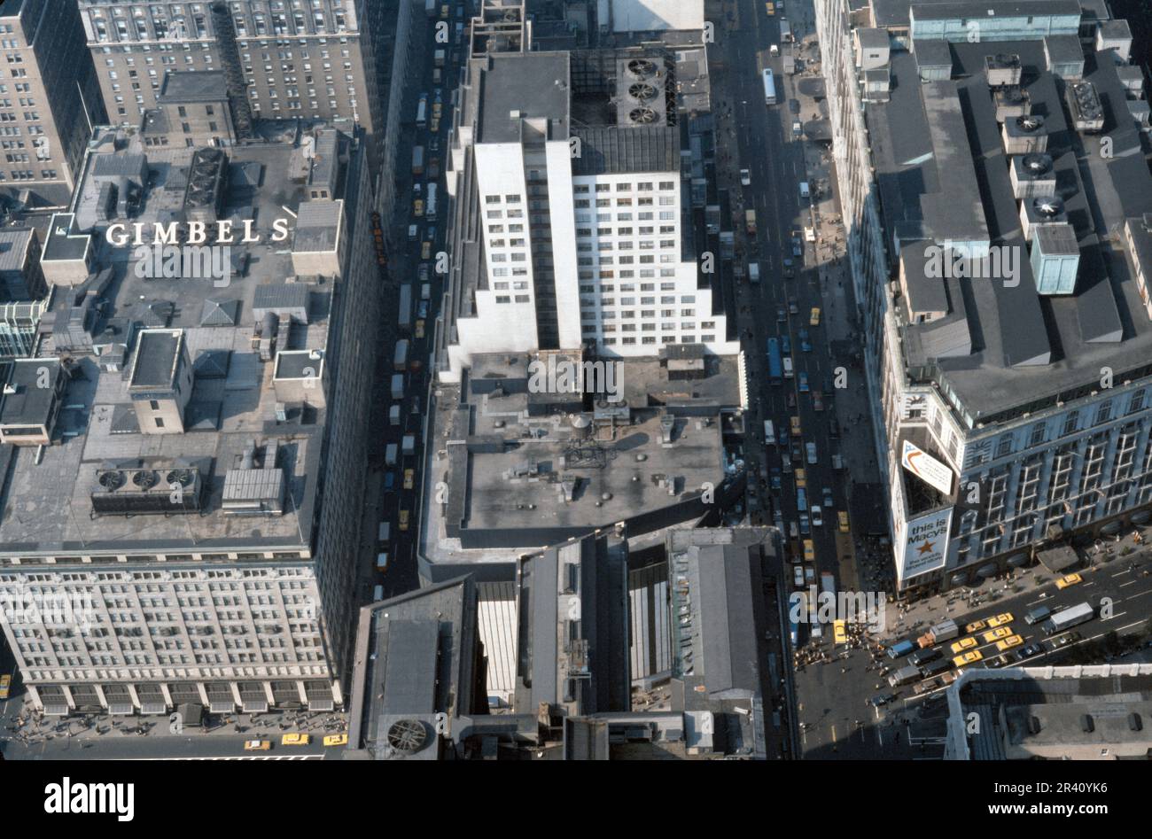 New York City, New York, United States- October 1978: View from top of ...