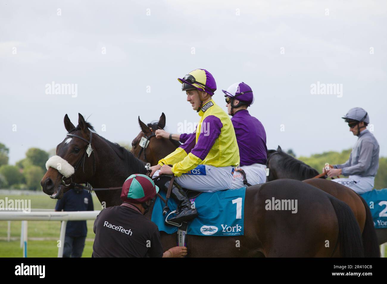 Jockey Shane Gray on barnaby at York Races Stock Photo - Alamy