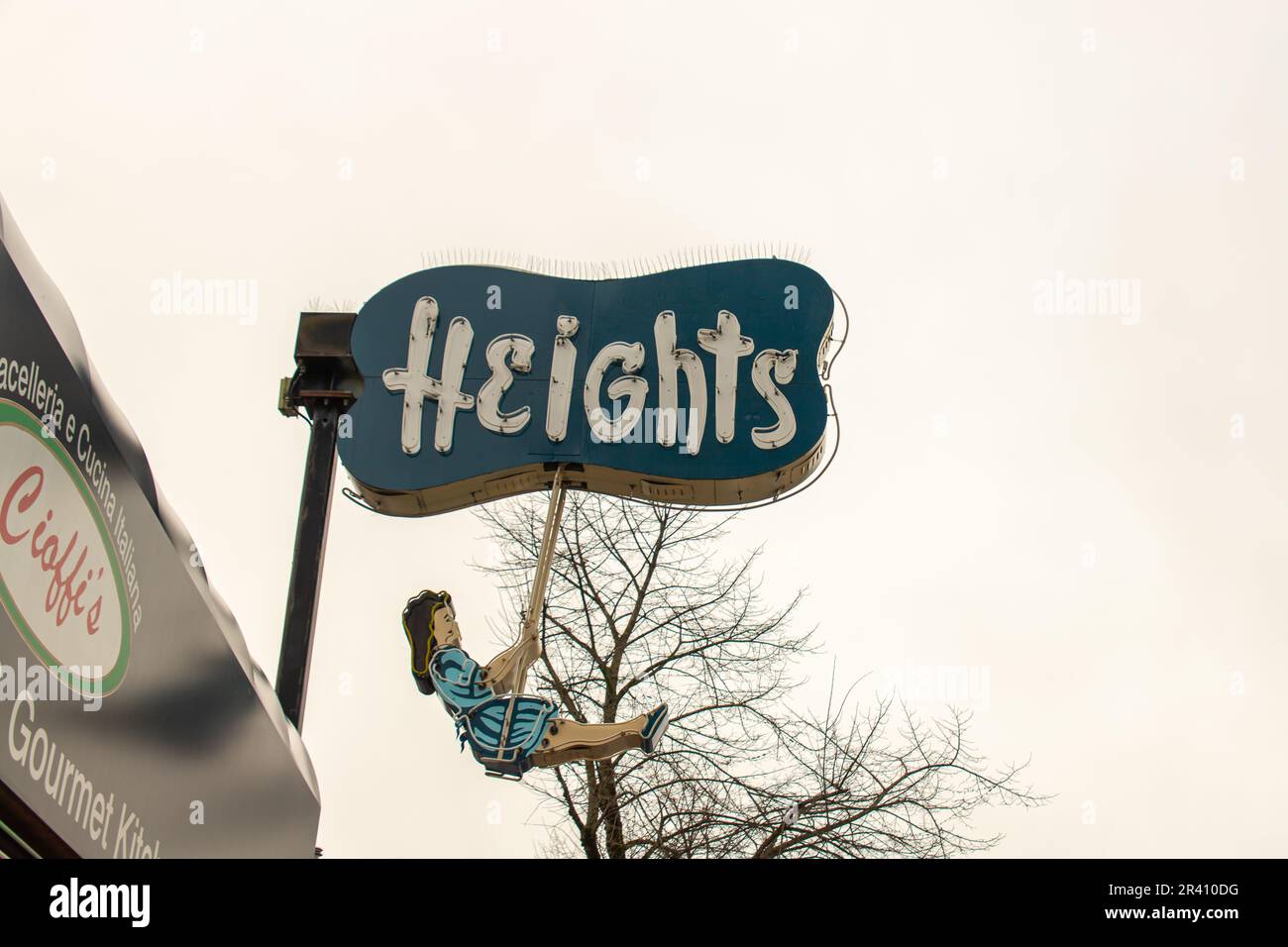 Helen's The Heights Swinging Girl, an iconic and historic neon sign at ...