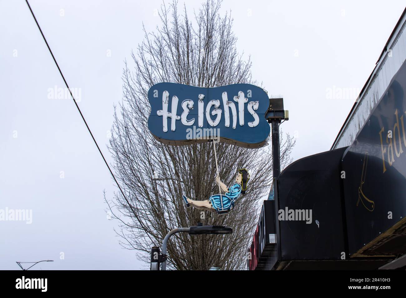 Helen's The Heights Swinging Girl, an iconic and historic neon sign at ...