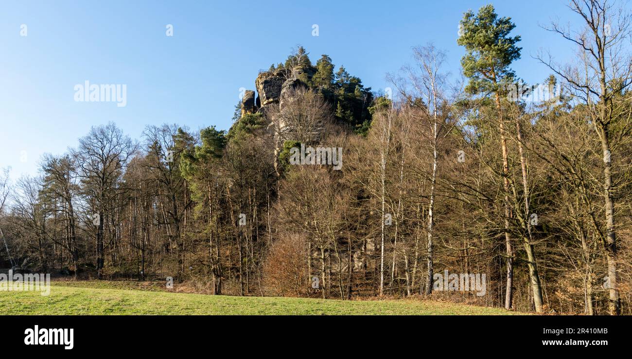 The Rauenstein in Saxon Switzerland 2 Stock Photo - Alamy