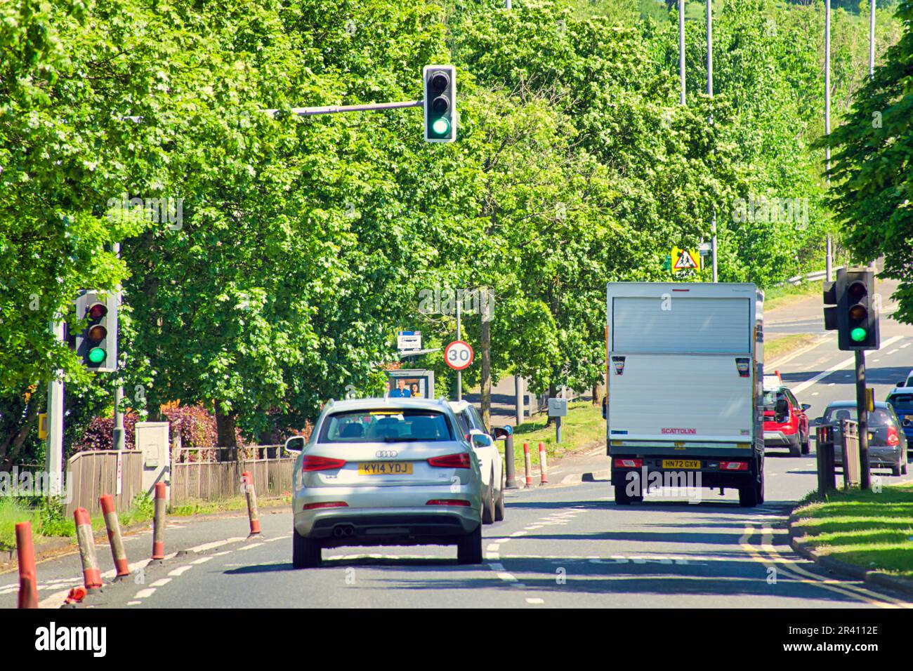 great western road A82 and its cycle kane Stock Photo - Alamy