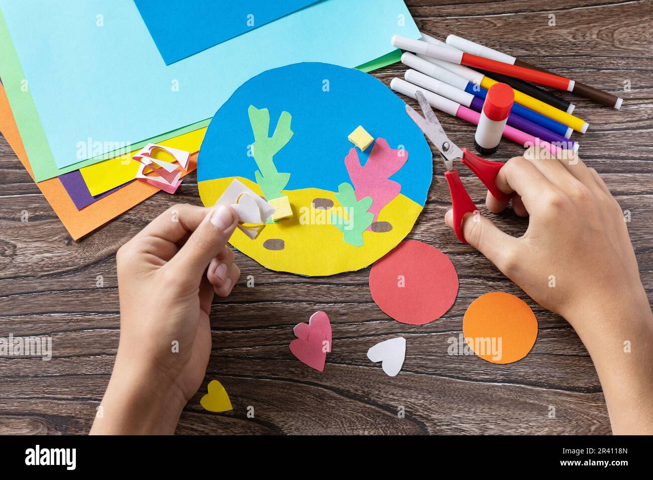 Instructions step 5. Summer card sea with volume fish. Handmade ...