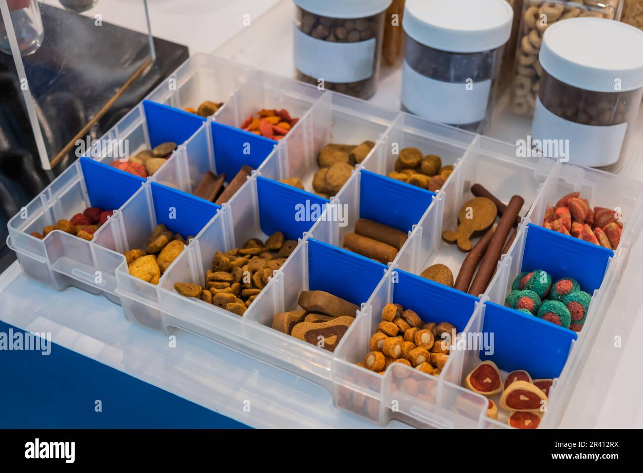 Different kinds of pelleted compound feed, fodder - food for domestic ...