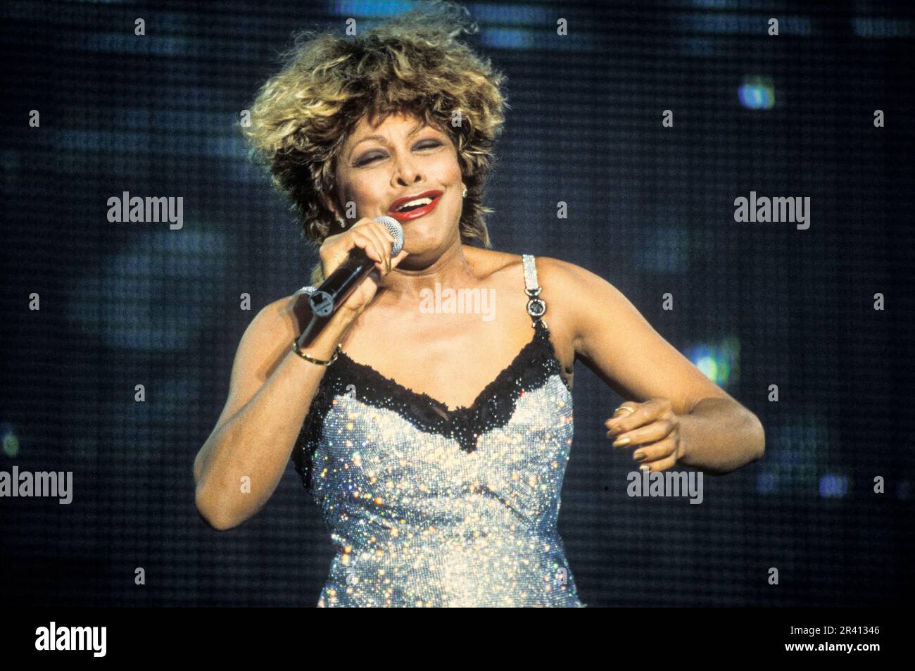 TINA TURNER, CARDIFF, 1996: Tina Turner plays Cardiff Arms Park on her ...