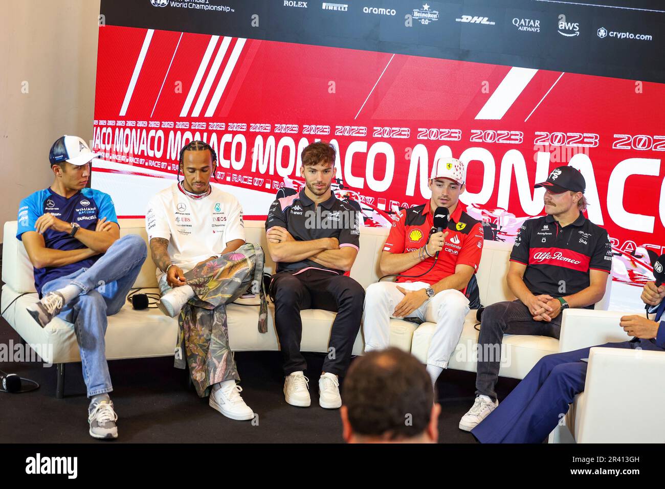 Mercedes lewis hamilton fia press conference circuit de monaco hi-res ...