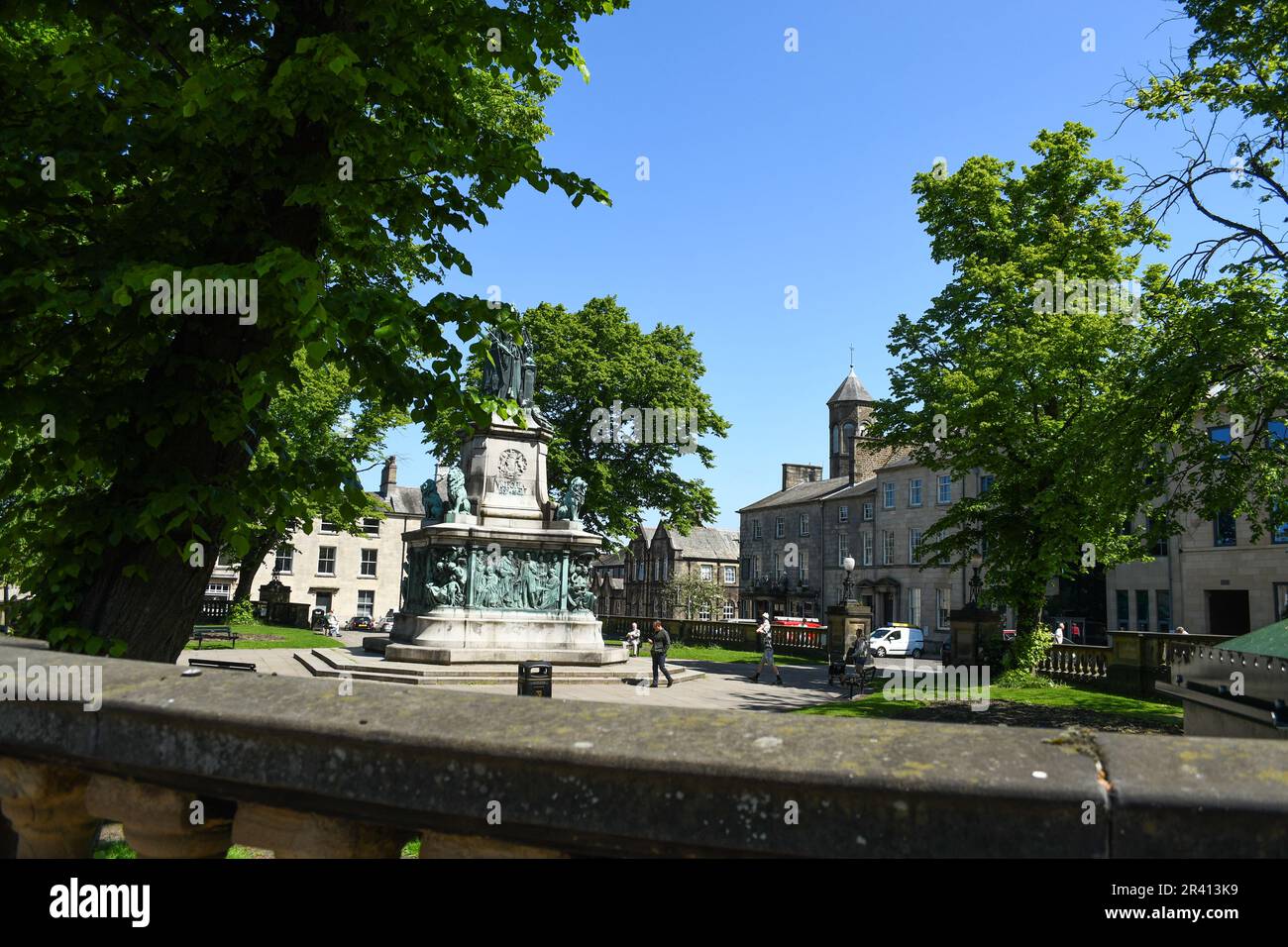 Dalton Square, Queen Victoria memorial, Lancaster Stock Photo - Alamy