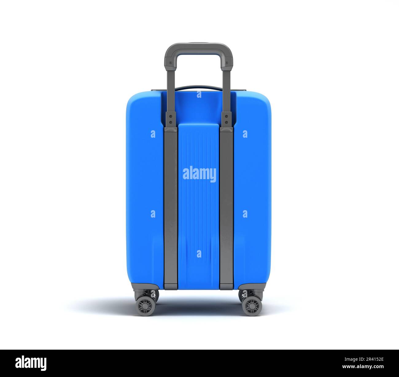 Large plastic travel suitcase with a combination lock and wheels back ...