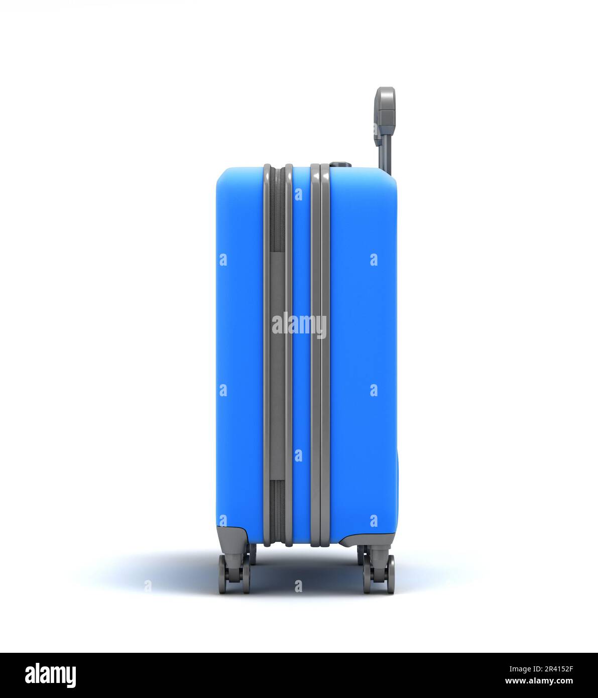 Large plastic travel suitcase with a combination lock and wheels left ...
