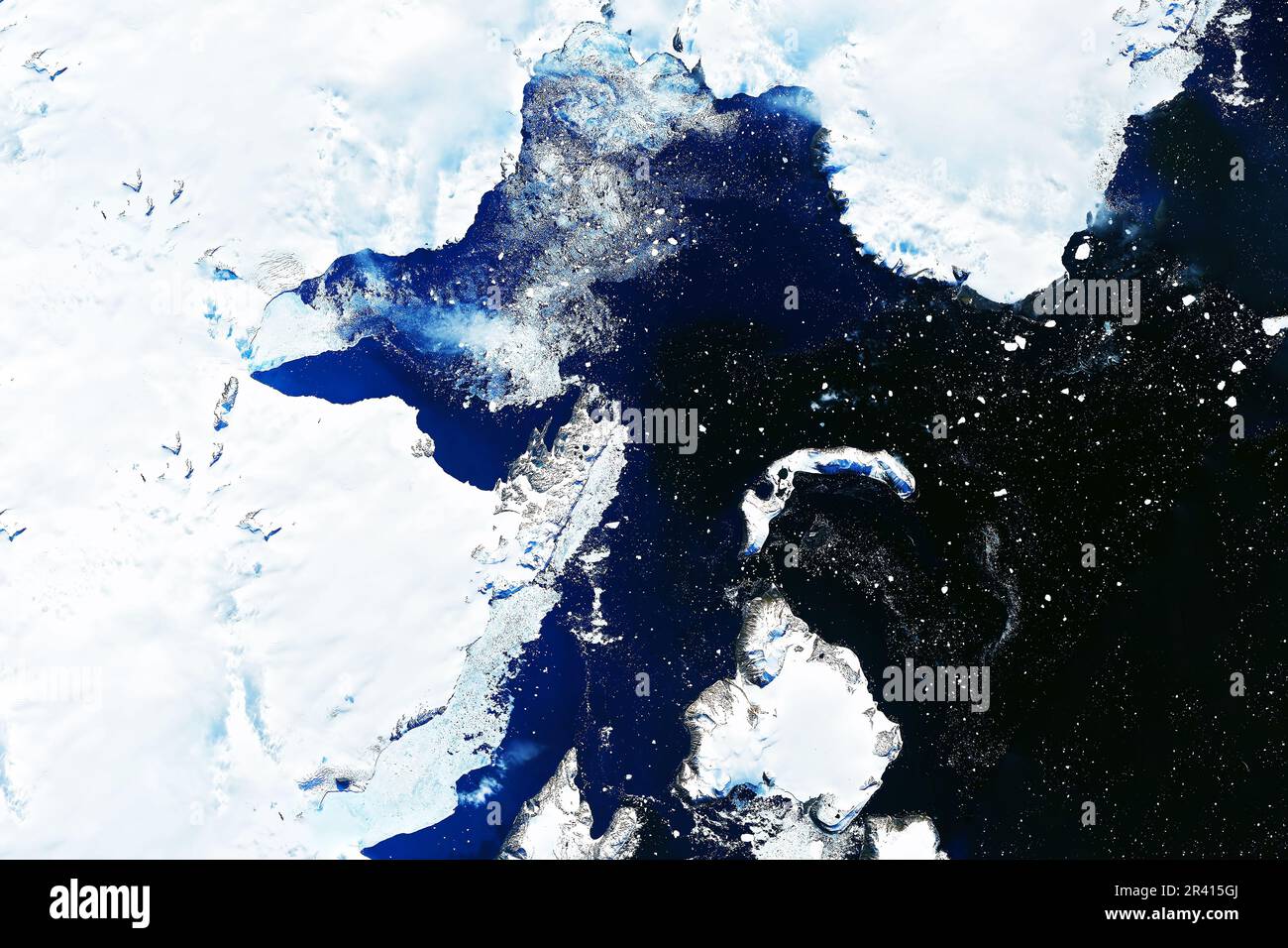 Satellite view north pole hi-res stock photography and images - Alamy