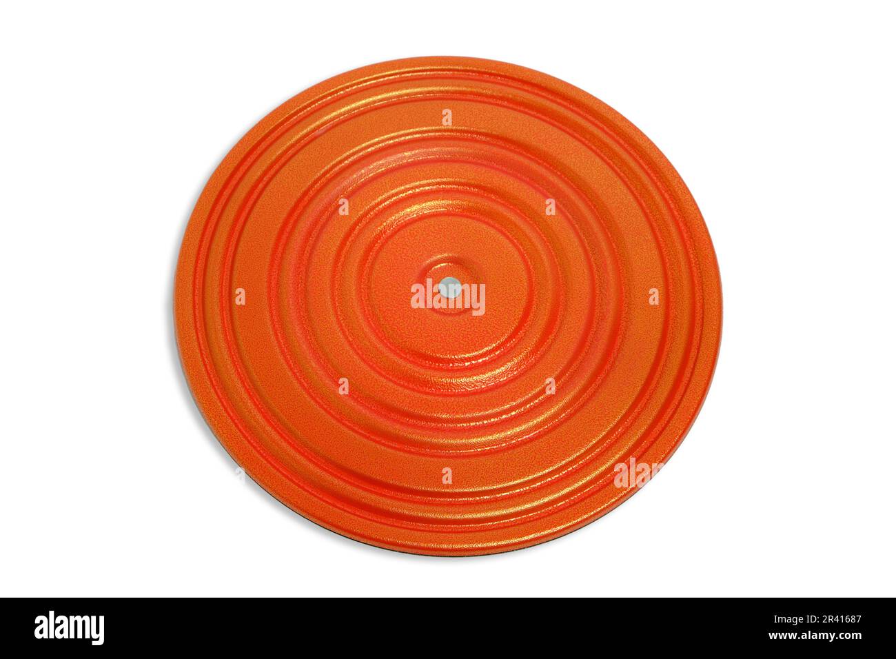 Disc for waist, abs and health white background Stock Photo - Alamy