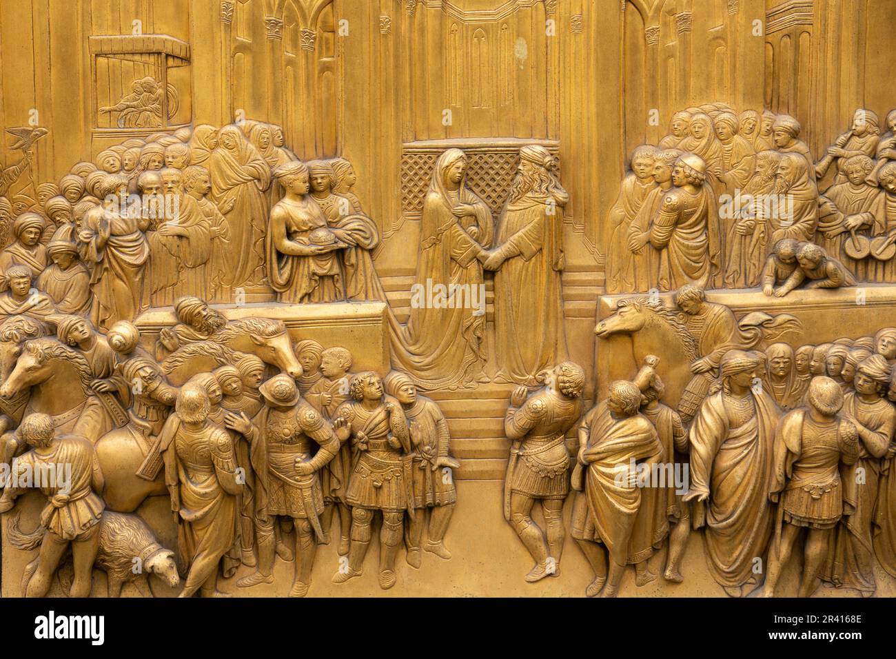 Detail of the Duomo's Gates of Parsadise Baptistry doors, completed in ...