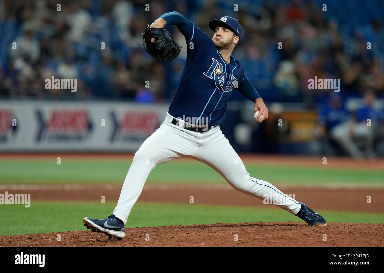 Tampa Bay Rays relief pitcher Colin Poche against the Toronto Blue Jays ...