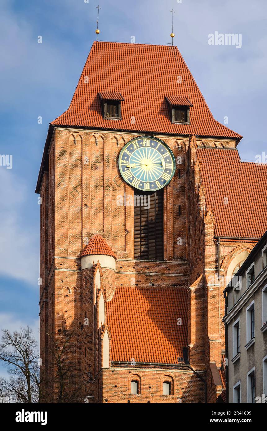 Gothic church in Torun, Poland. The church of St. John is one of Torun ...