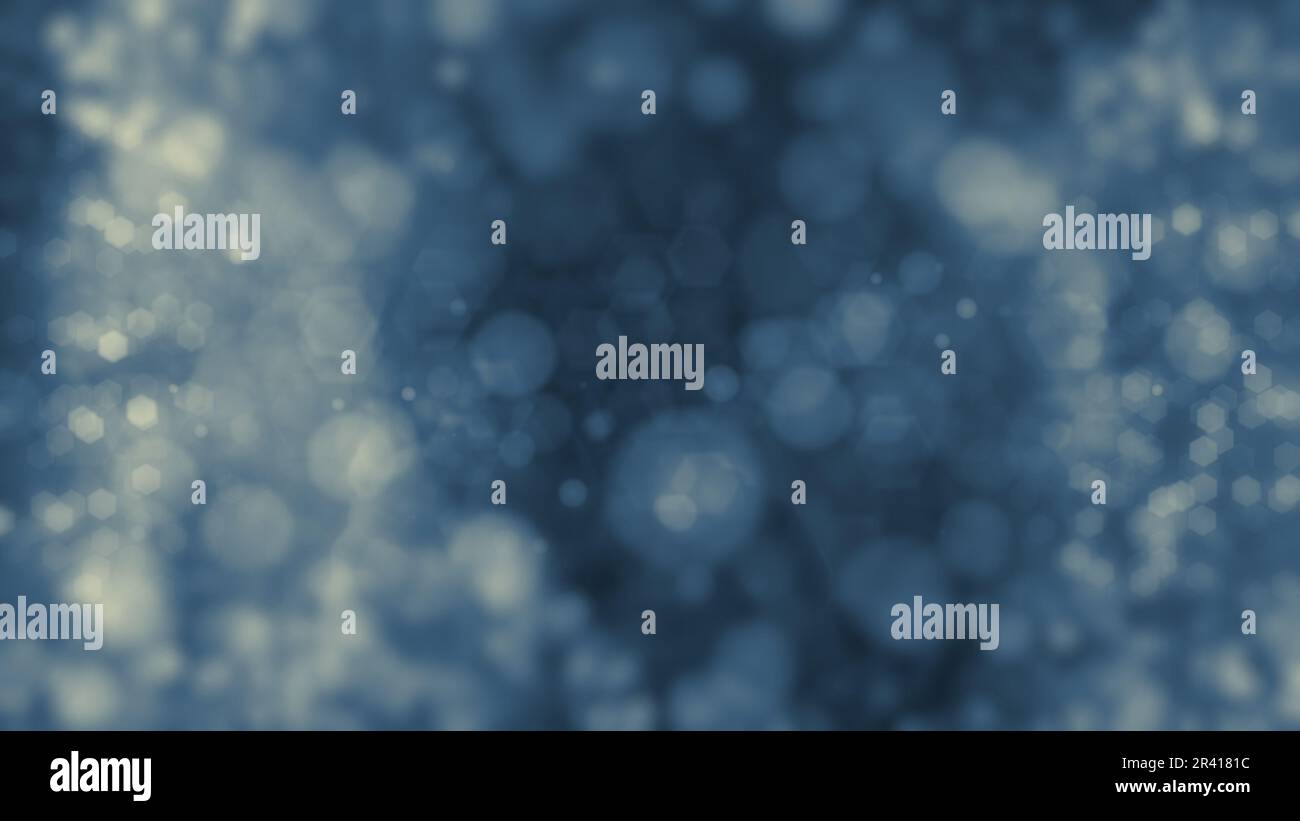 blue bokeh soft curved forms bg - abstract 3D rendering Stock Photo - Alamy