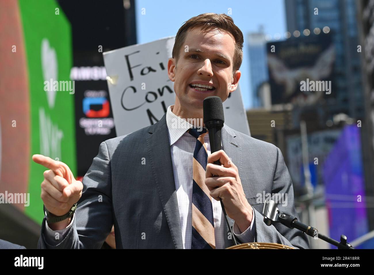 New York, USA. 25th May, 2023. New York City Council Member Erik ...