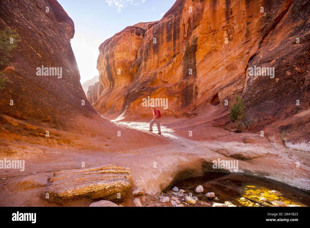 Hike in Utah Stock Photo - Alamy