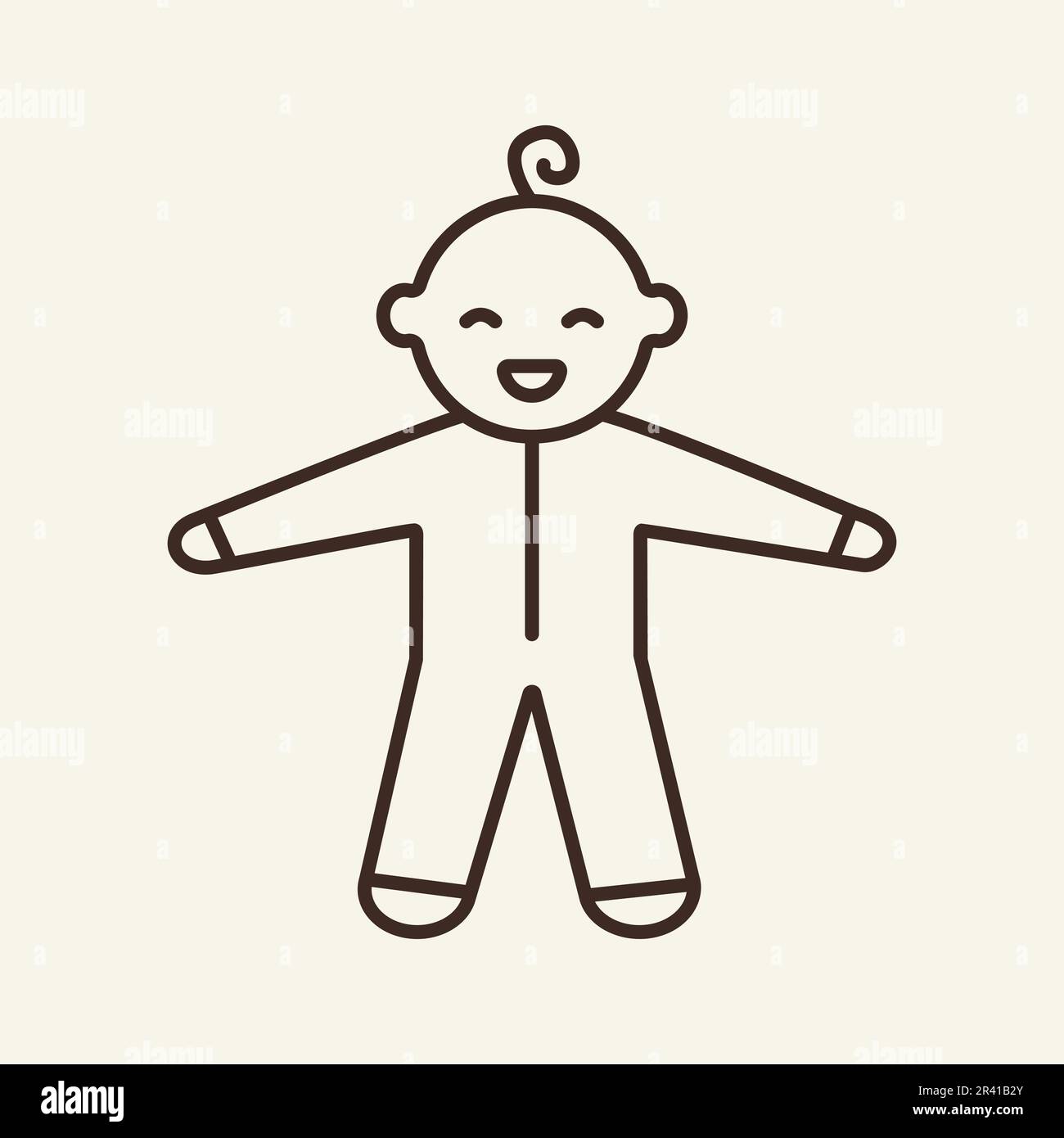 Baby Boy Drawing Outline