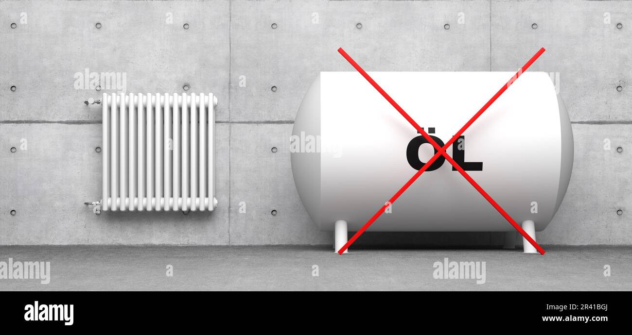 Classic Radiator with OIL tank - 3D Illustration Stock Photo - Alamy